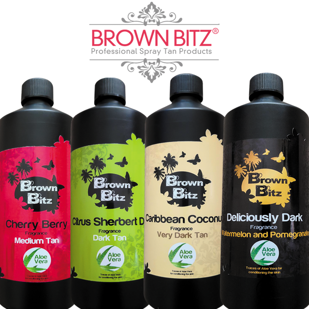 Brown Bitz Professional spray tan solution Trial bottles 100ml – Brown ...
