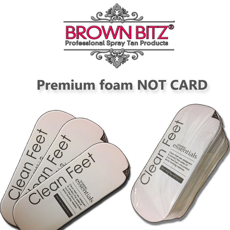Sticky foam feet for spray tanning keep clean feet – Brown Bitz ltd